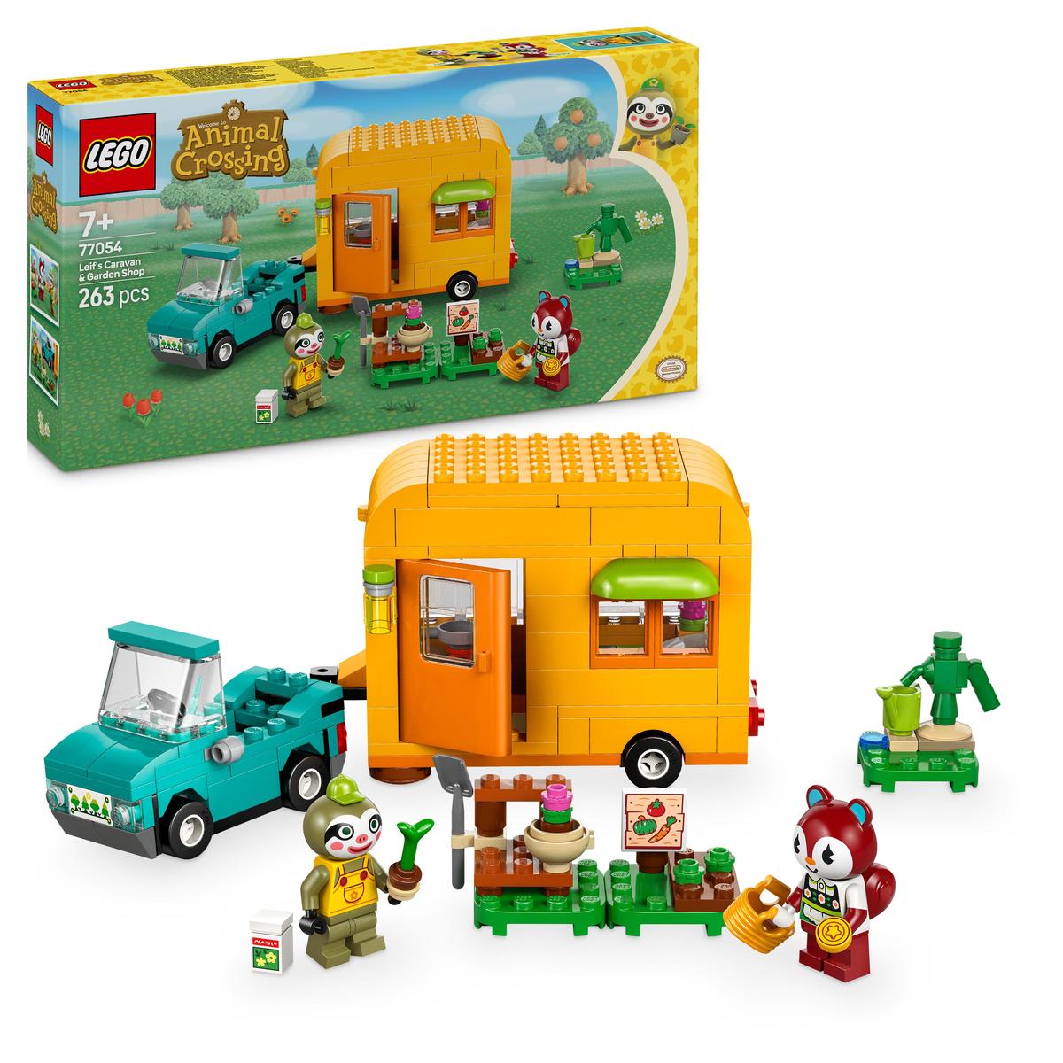 LEGO Animal Crossing Leif med campingvogn og hagebutikk | LEGO - Lekia.no