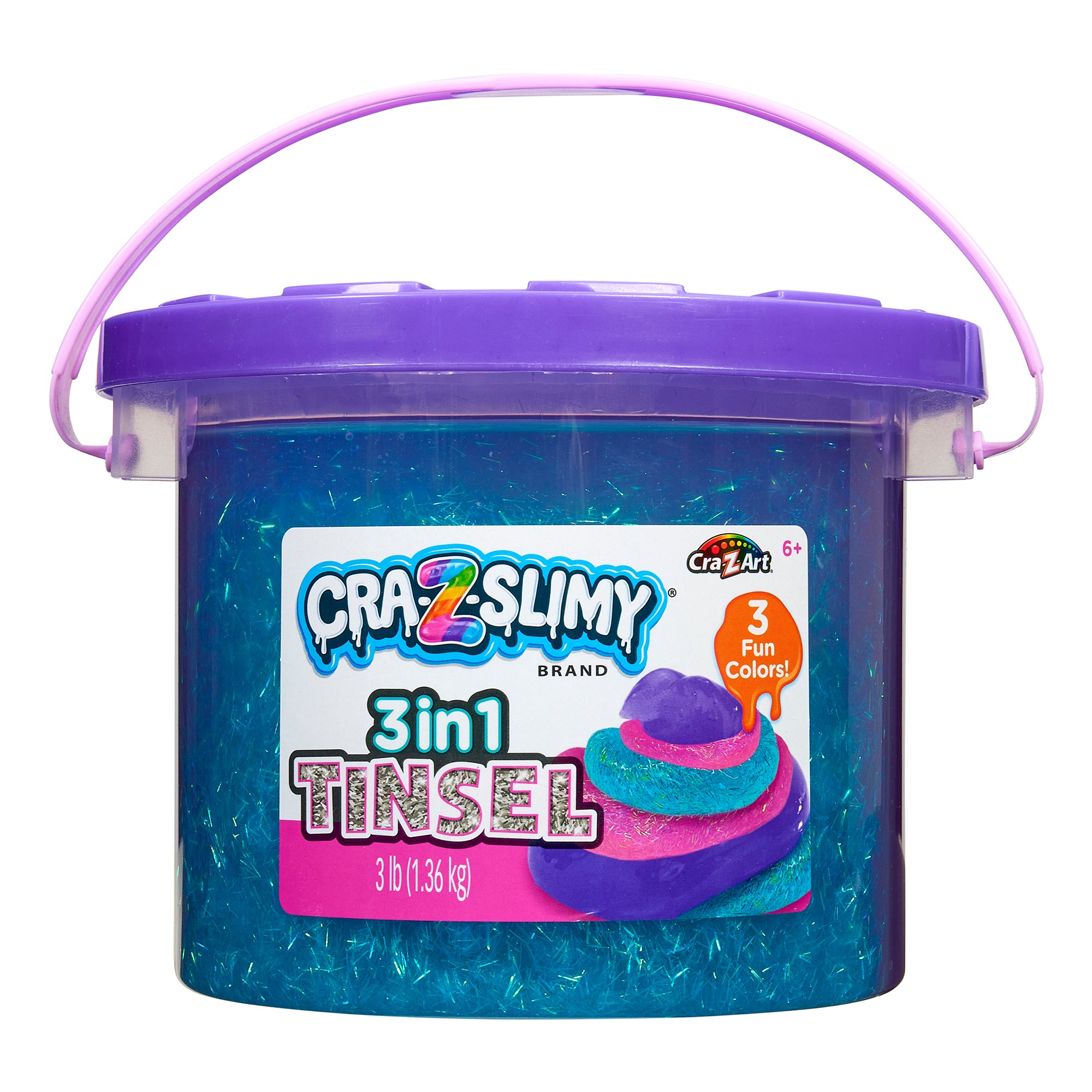 Cra-Z-Slimy, 3 i 1 Glitter 3 lbs | Cra-Z-Slimy - Lekia.no