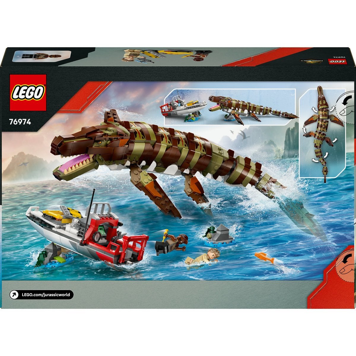 LEGO Jurassic World 76974 Båtoppdrag med mosasaurus | LEGO - Lekia.no