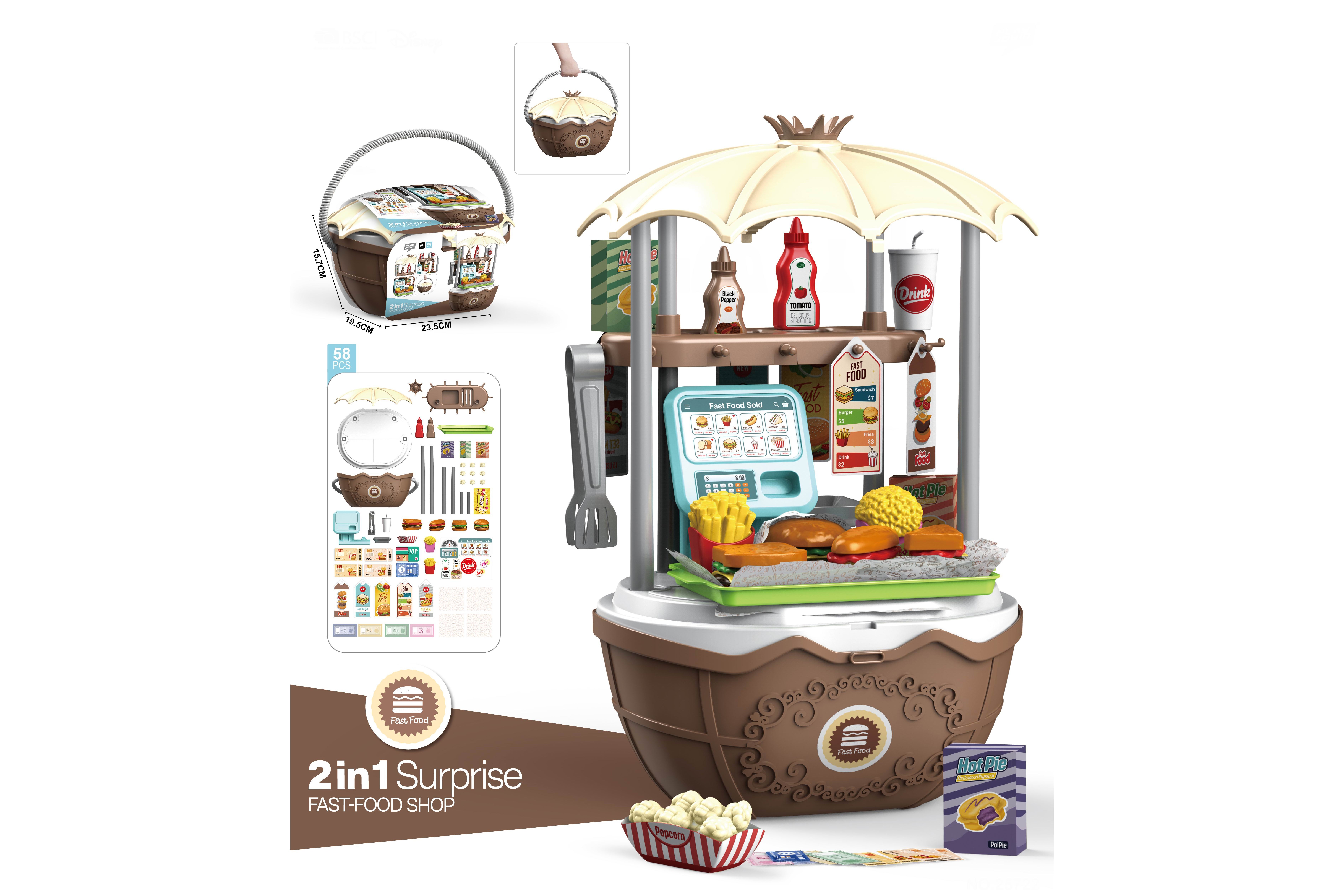 PAP - Mini Fastfoodbar 58 stk | PAP - Lekia.no